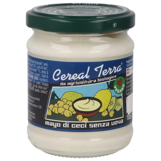 Mayo di Ceci Bio vegan senza uova vasetto 185g marca Cereal Terra
