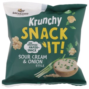 Qui trovi snack salato a base di avena al gusto panna acida e cipolla ...